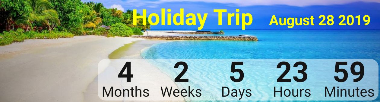 Improve your morning with beautiful countdowns for your special days ...