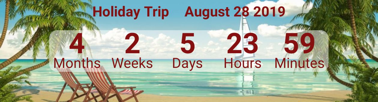 Improve your morning with beautiful countdowns for your special days ...